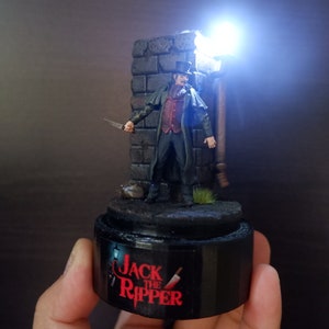 Jack the Ripper LED Lamp Glass Dome - Serial Killer Murder Diorama ...