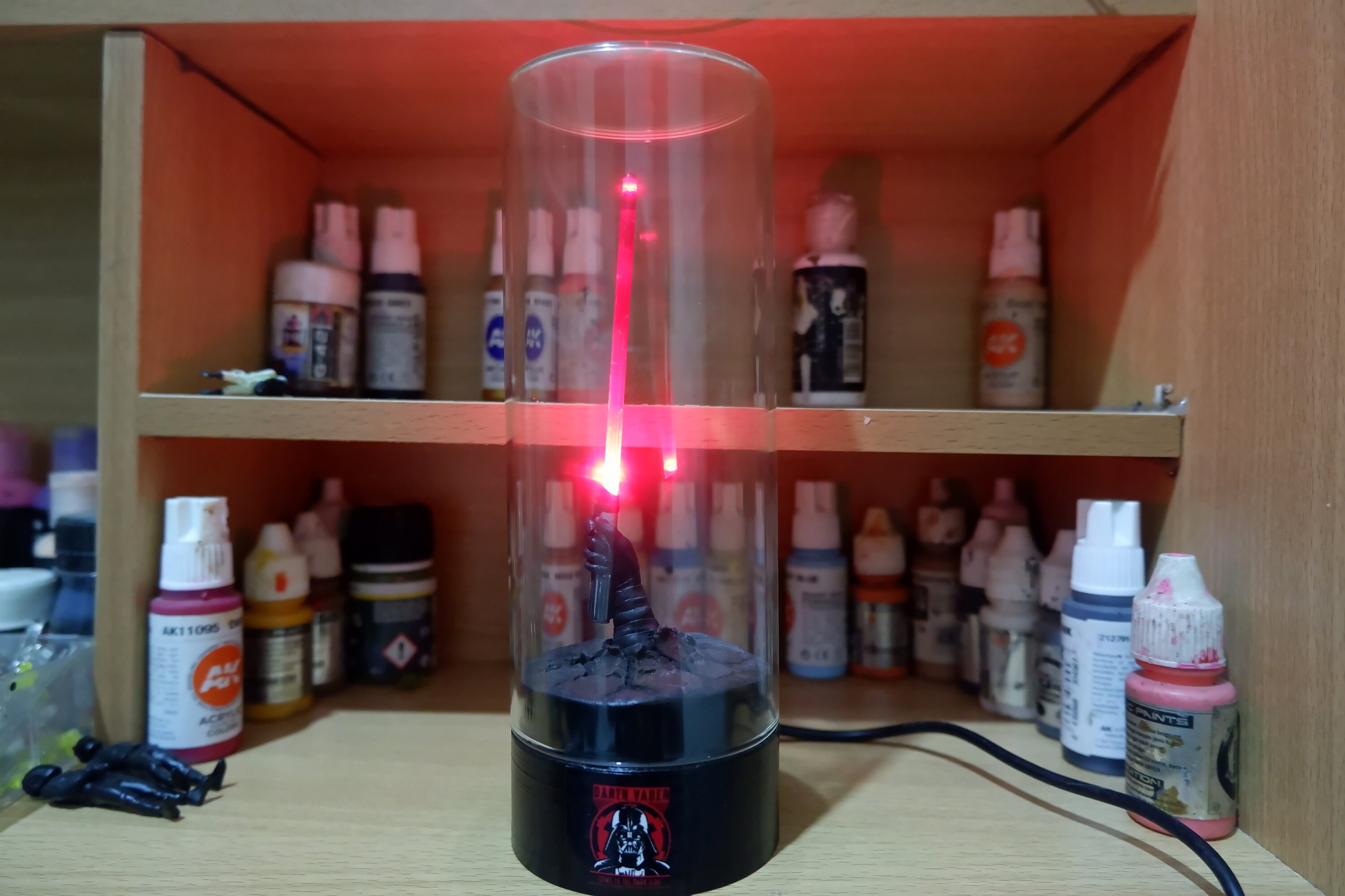 Glass Dome - Darth Vader's Hand Holding a Lightsaber Emerges From the ...