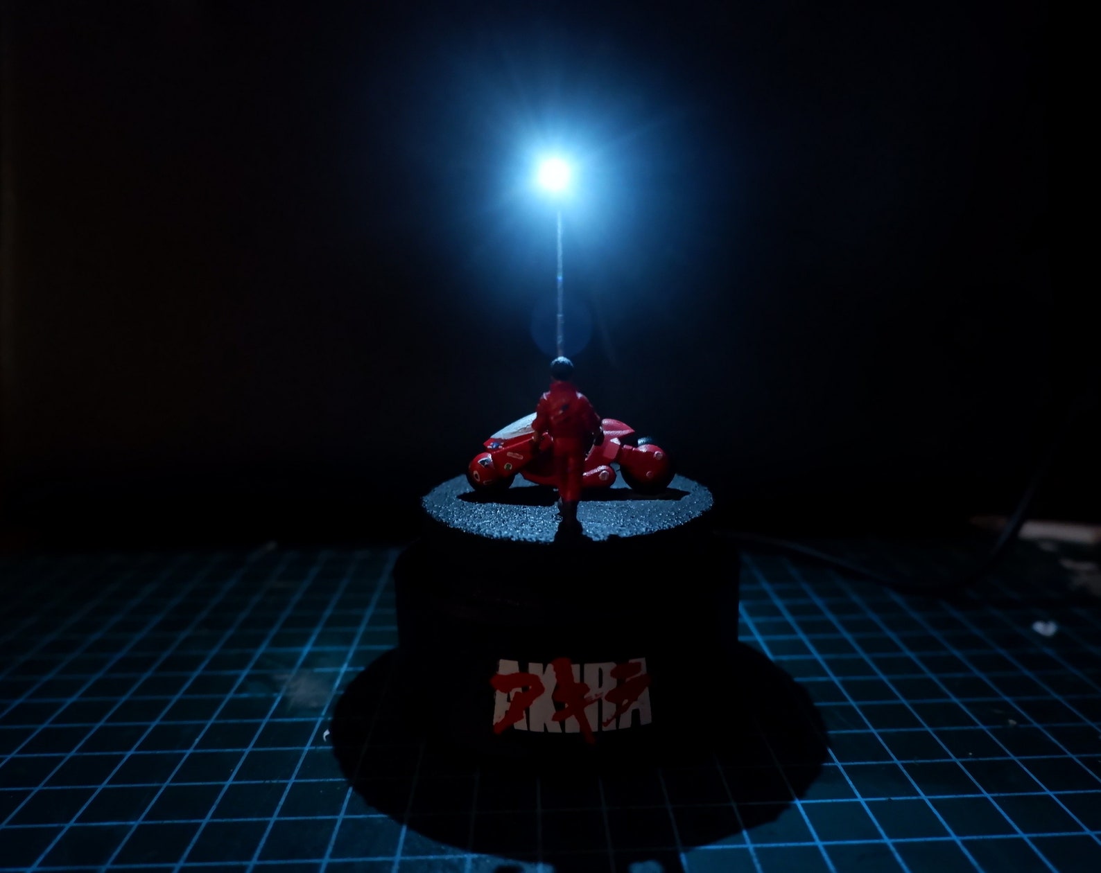 Akira Kaneda Bike Mini Figure Diorama Glass Dome Base on - Etsy