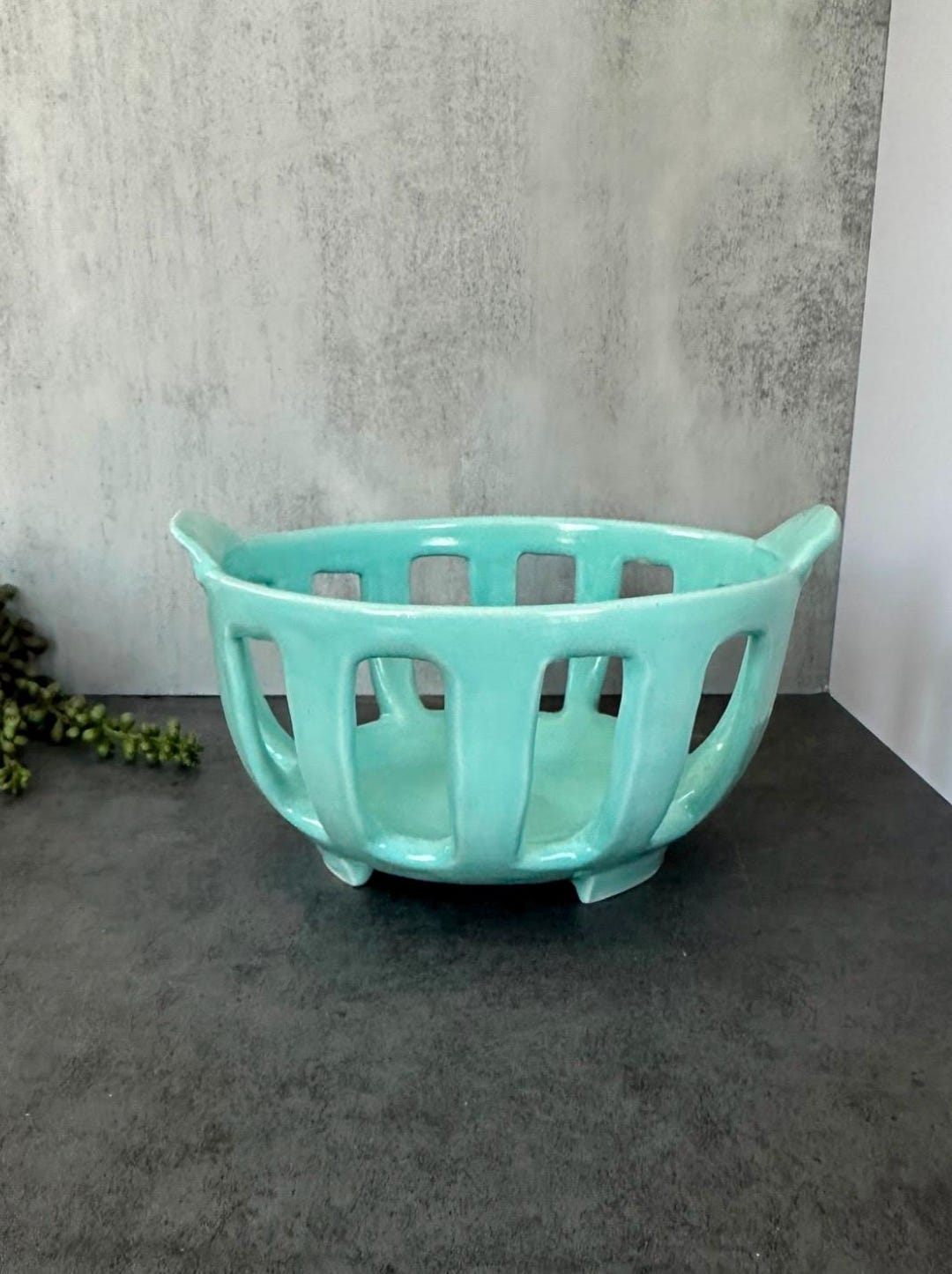 Ceramic Fruit Basket, Handmade Pottery, Farmhouse Style Fruit Bowl - Etsy