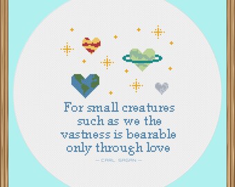 Carl Sagan Cosmos Cross Stitch PATTERN We Are Made of Star Stuff ...