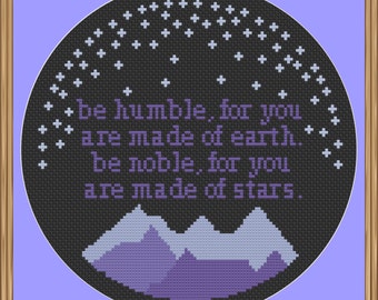 Carl Sagan Cosmos Cross Stitch PATTERN We Are Made of Star Stuff ...