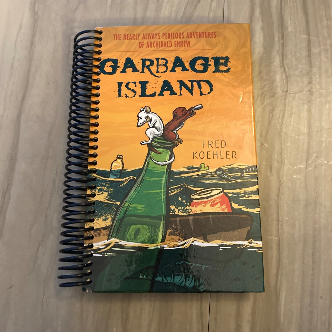 UPCYCLED JOURNALS: Garbage Island, Mouse, Shrew, Handmade, Repurposed ...