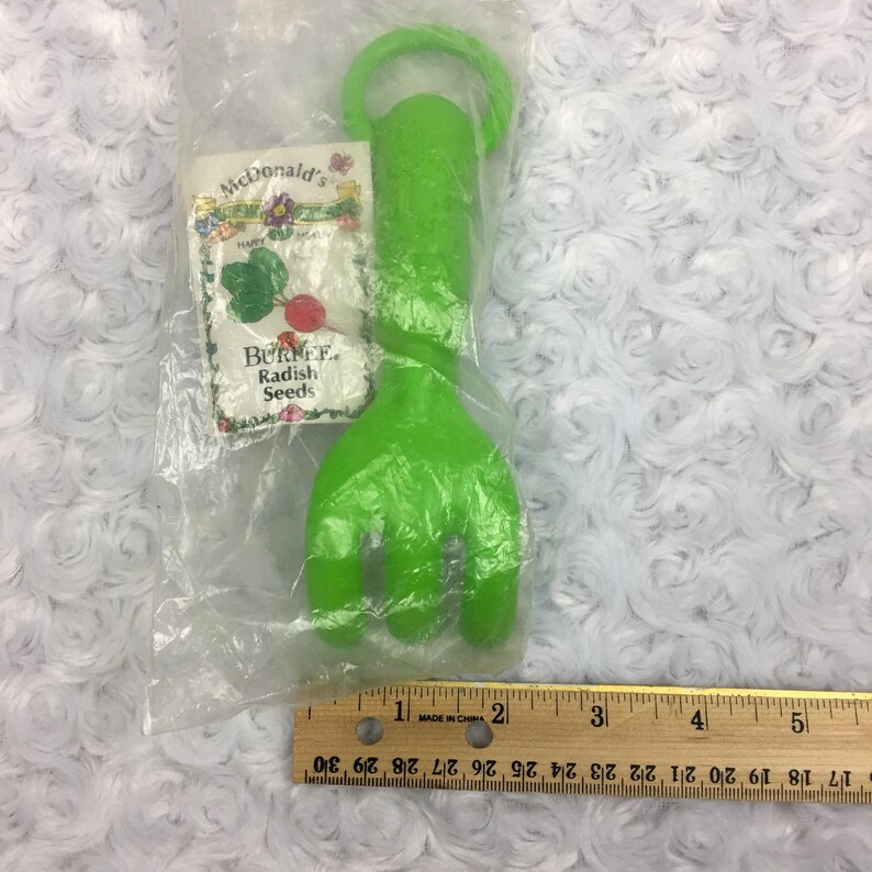 Vintage 1988 Mcdonalds Green Hand Rake With Grimace Character - Etsy