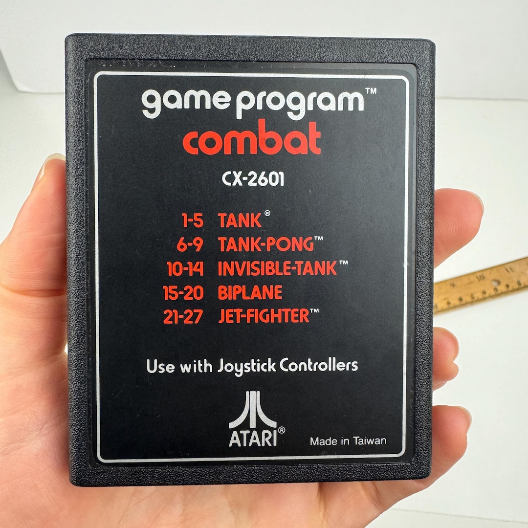 Vtg Untested Atari Game Program Combat CX-2601 Tank Pong Invisible ...