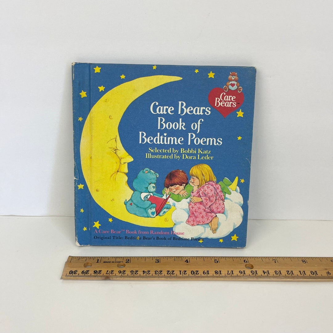 Vtg Care Bears Book of Bedtime Poems Hardcover Nursery Baby Child Book ...