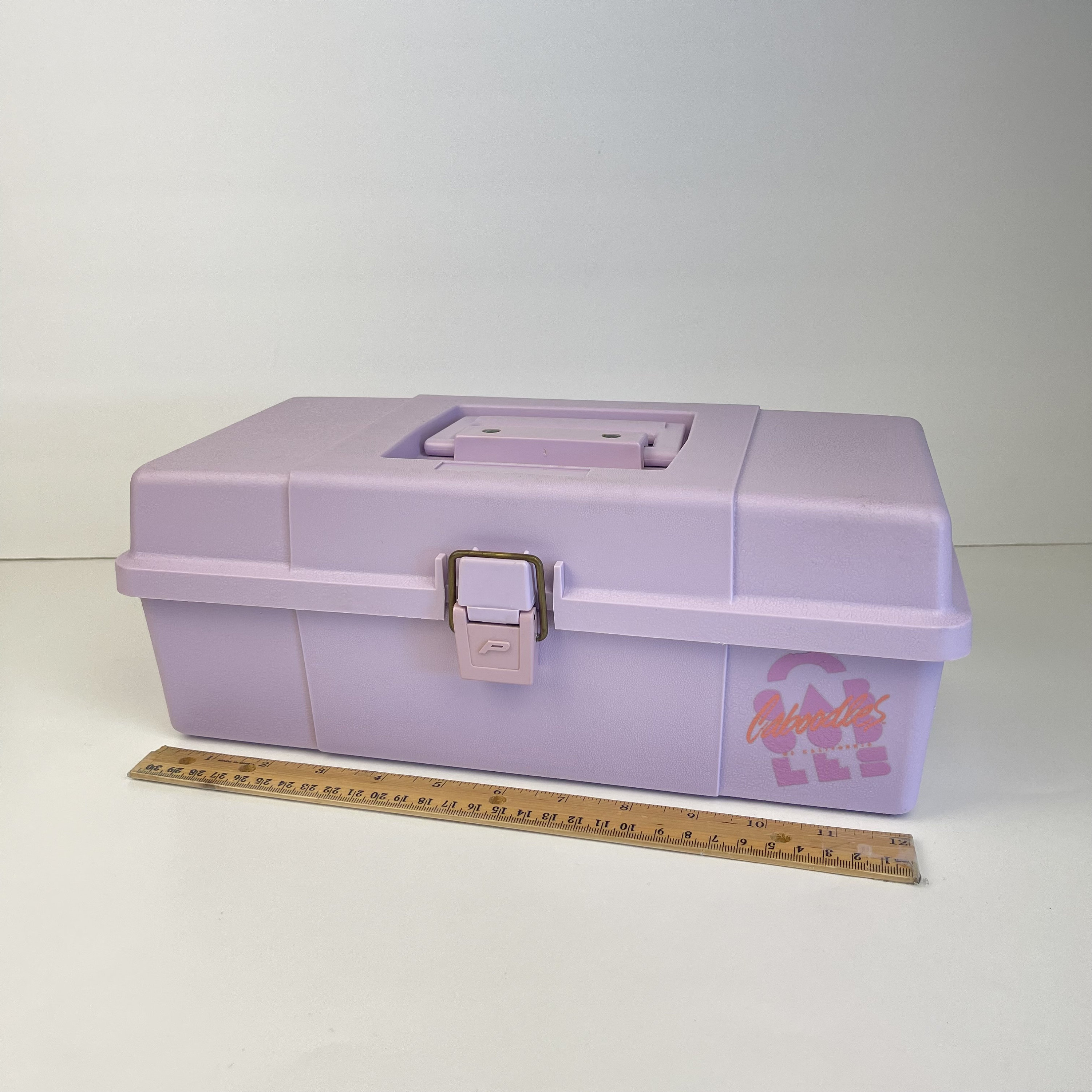 Vtg 80s Caboodles Purple Lavender Lilac Makeup Cosmetic Tacklebox ...