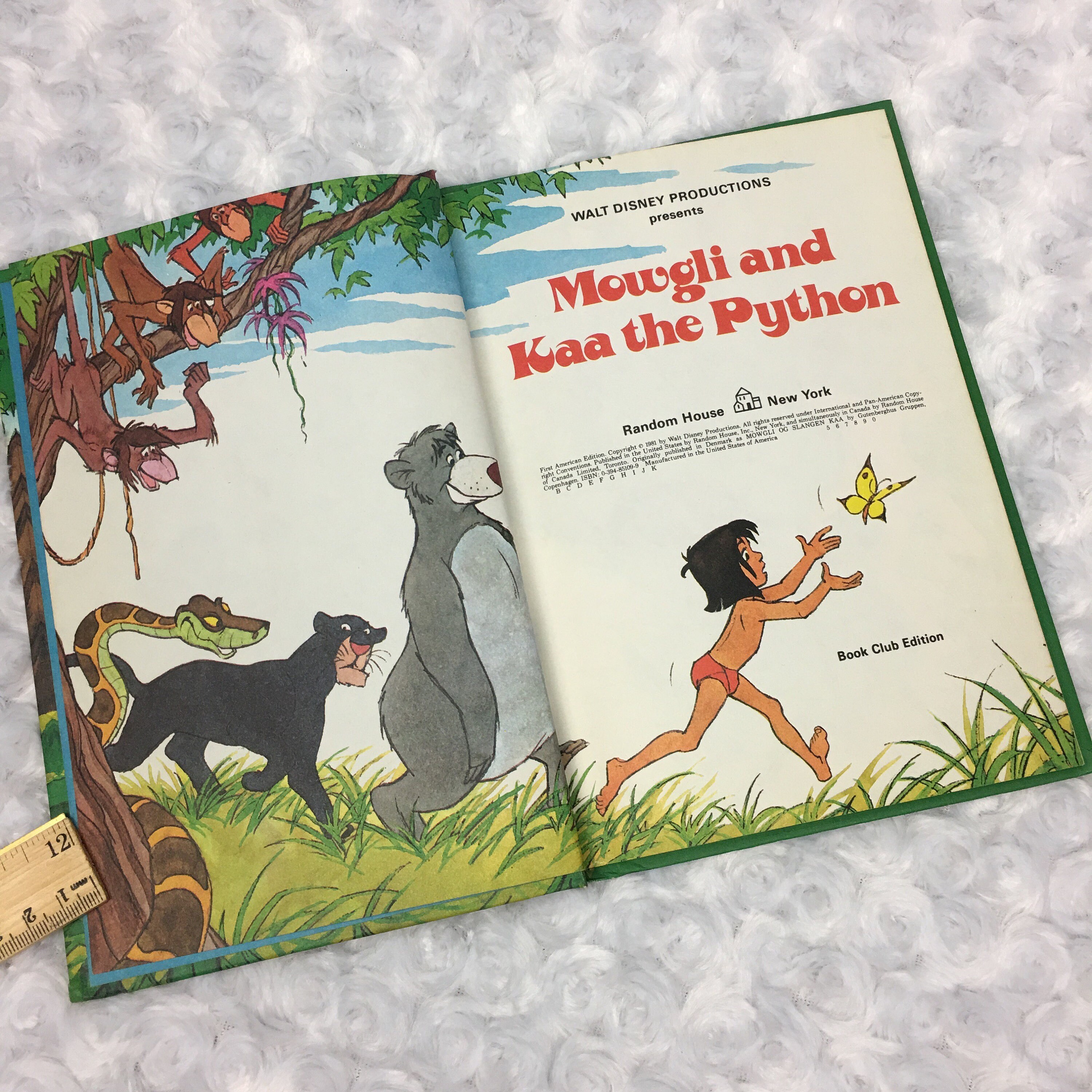 The Jungle Book Mowgli And Kaa The Python Vintage 1981 Walt Etsy