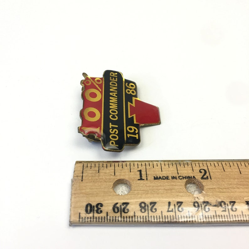 Vintage American Legion 100% Post Commander 1986 Pennsylvania Keystone ...