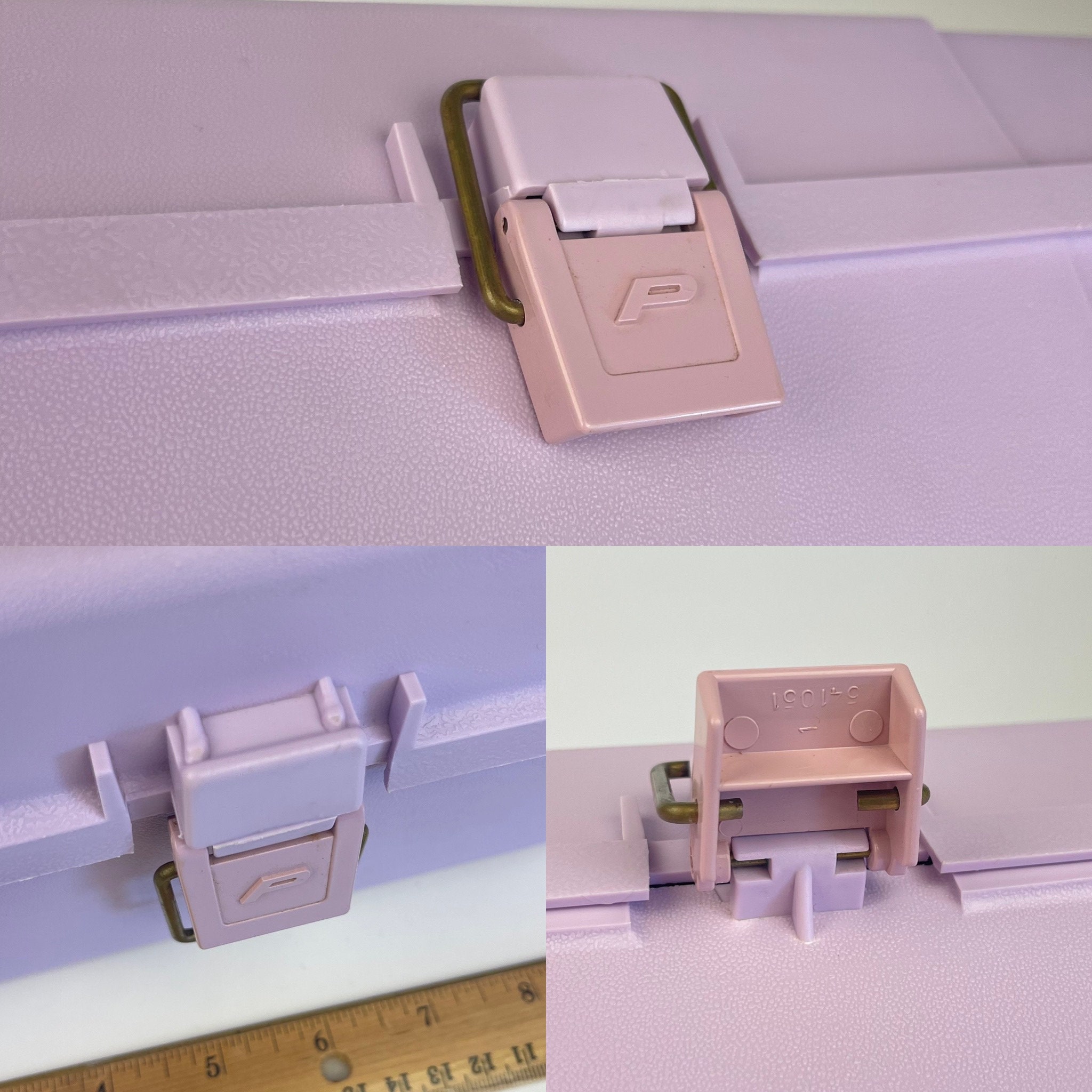 Vtg 80s Caboodles Purple Lavender Lilac Makeup Cosmetic Tacklebox ...