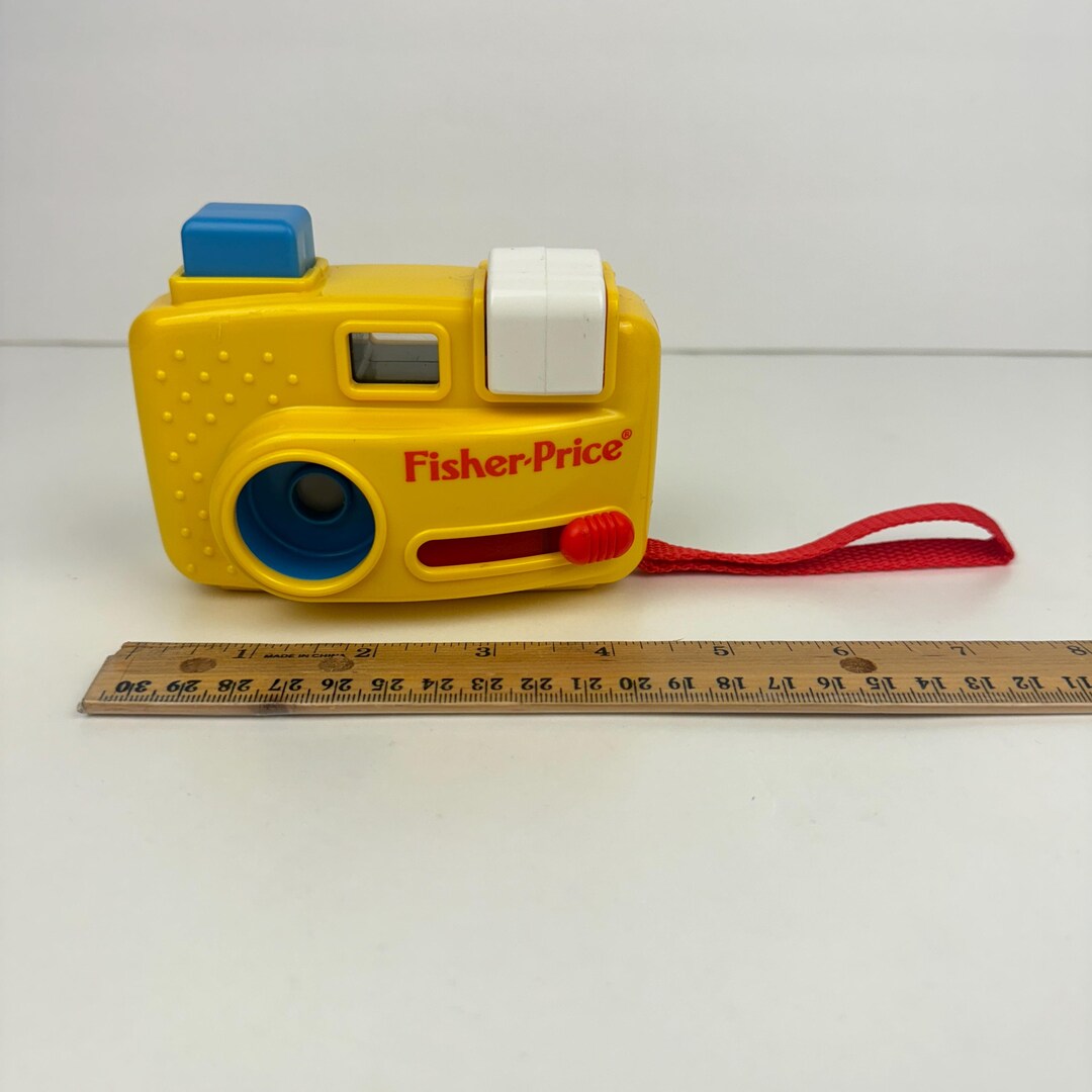Vtg 1993 Fisher Price Toy Plastic Camera Pretend Play Pop up Flash ...