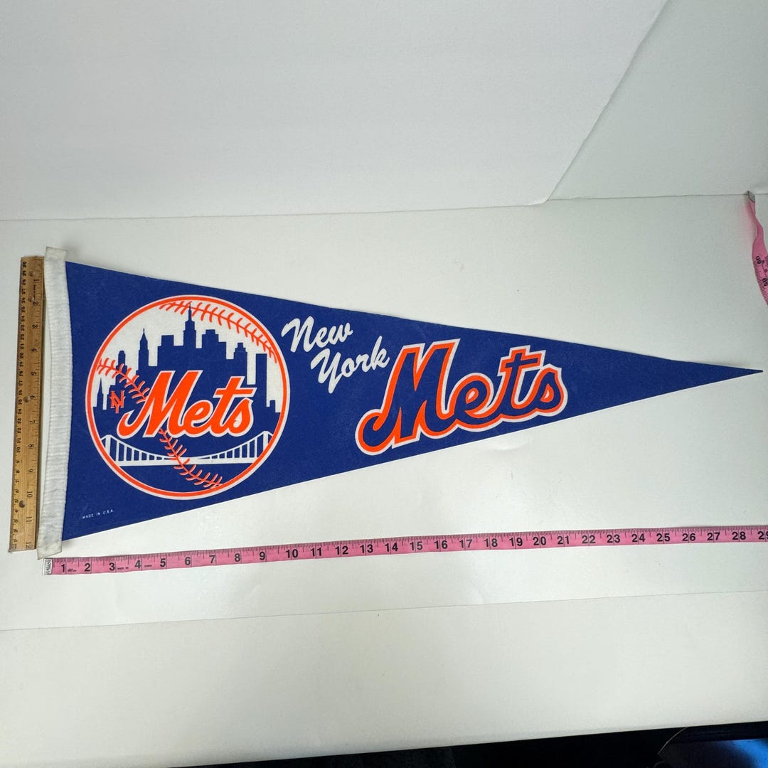 Vtg Felt Pennant 29 Inches New York Mets NY Mets Baseball Made in USA ...