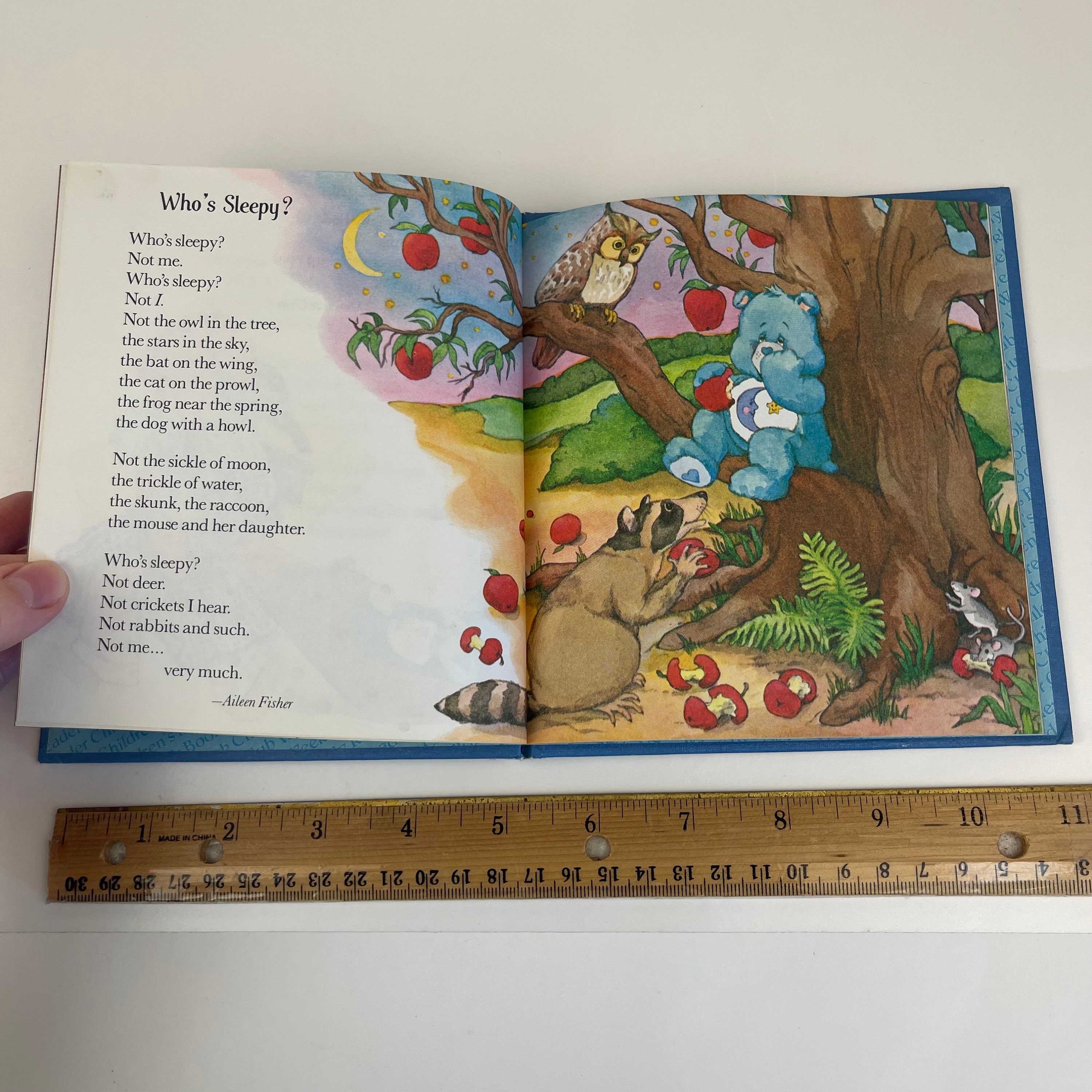 Vtg Care Bears Book of Bedtime Poems Hardcover Nursery Baby Child Book ...