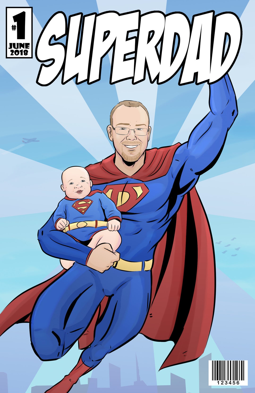 Custom Comic Book Art Superhero Cover Art Custom Made Poster ...