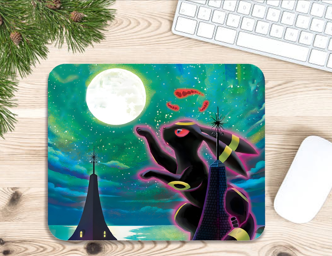 Moonbreon Pokemon Umbreon Inspired Card Art Mouse Pad - Etsy
