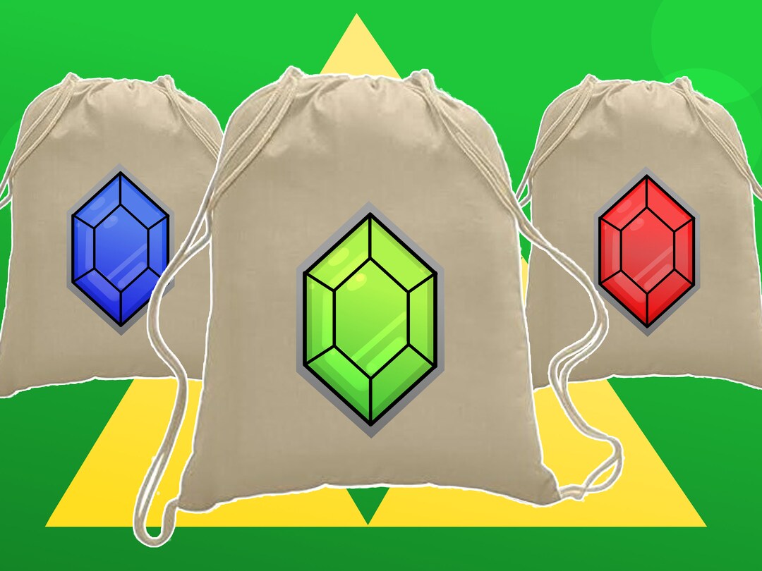 Legend of Zelda Rupee Bag Inspired Backpack - Link Rupee Wallet Video ...