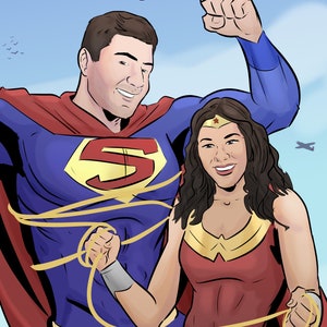 Custom Comic Book Art Superhero Cover Art Custom Made Poster ...