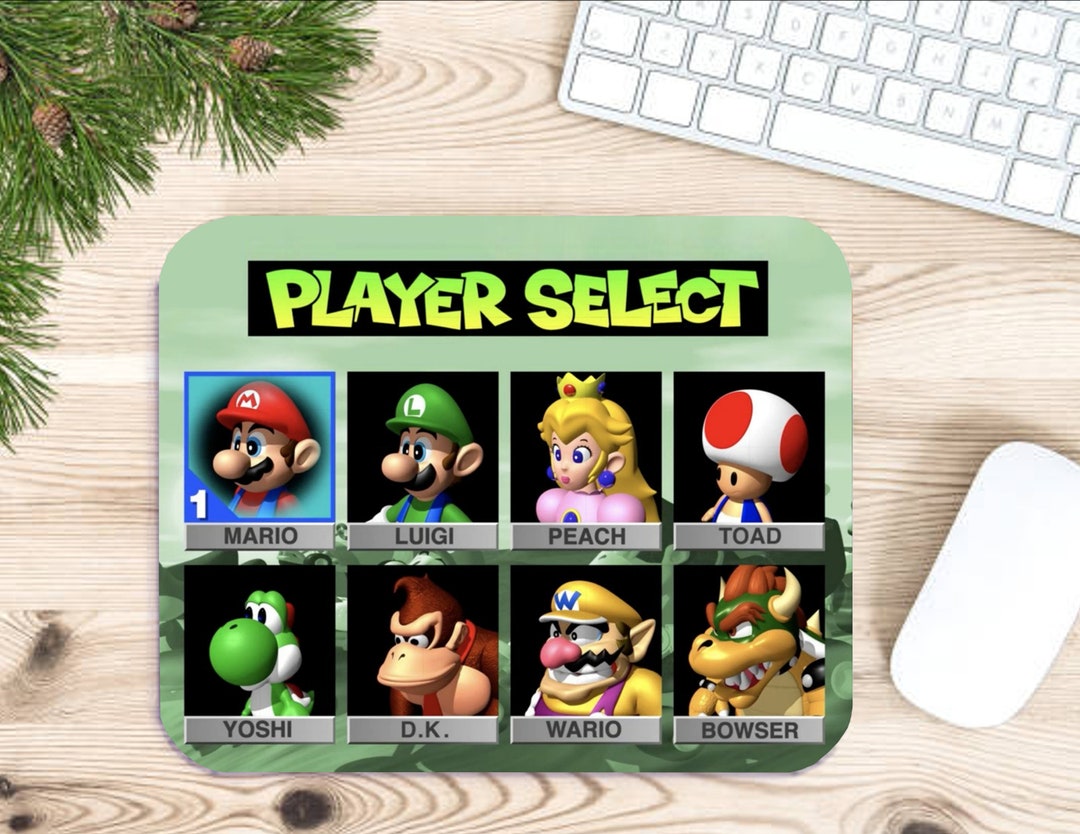 Custom Mario Kart N64 Game Art Mouse Pad - Nintendo 64 - Old School ...