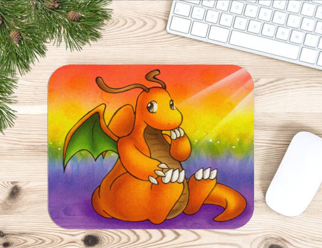 Dragonite Pocket Monsters Art Mouse Pad - Pokemon Trading Card Game ...