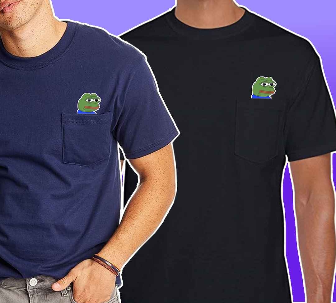 Pepe Frog Meme Face Inspired REAL Pocket T-shirt - Stream Internet ...