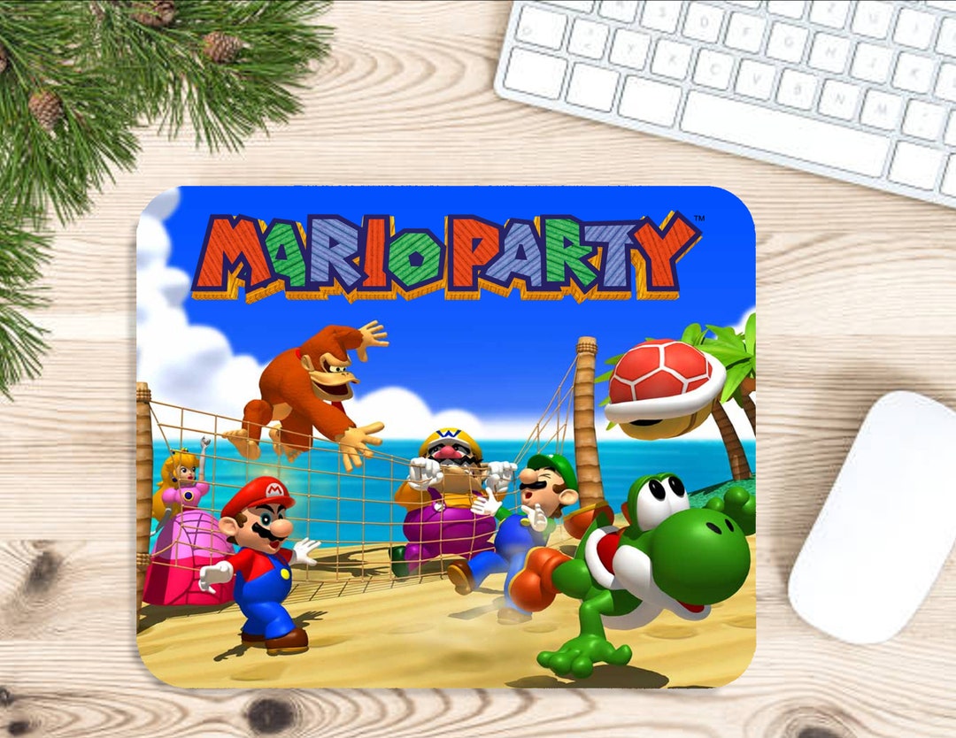 Custom Mario Party Summer Favorite N64 Game Art Mouse Pad - Nintendo 64 ...
