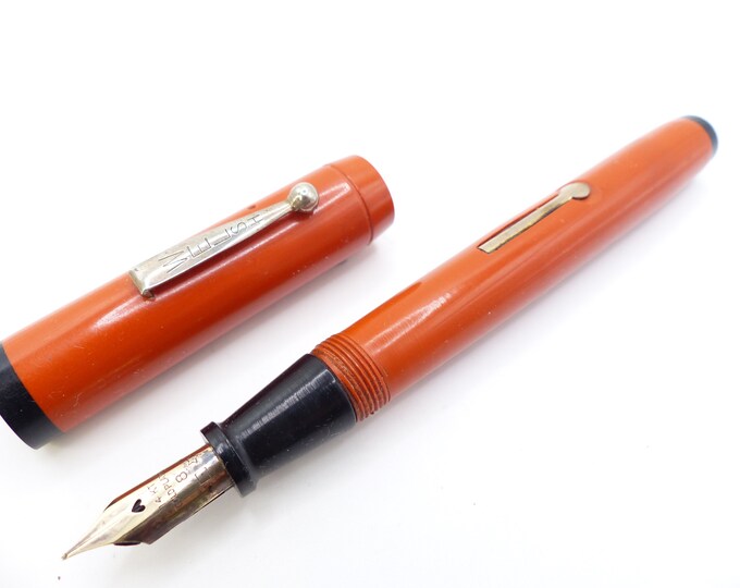 Large Red Welsh Fountain Pen Restored - Etsy