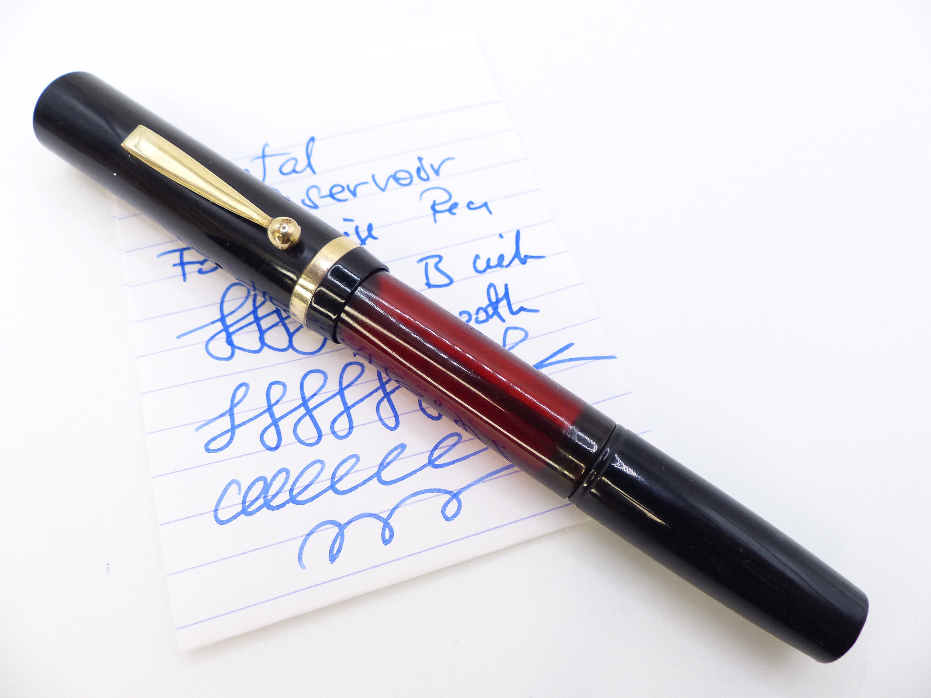 Black Postal Reservoir Fountain Pen Restored - Etsy
