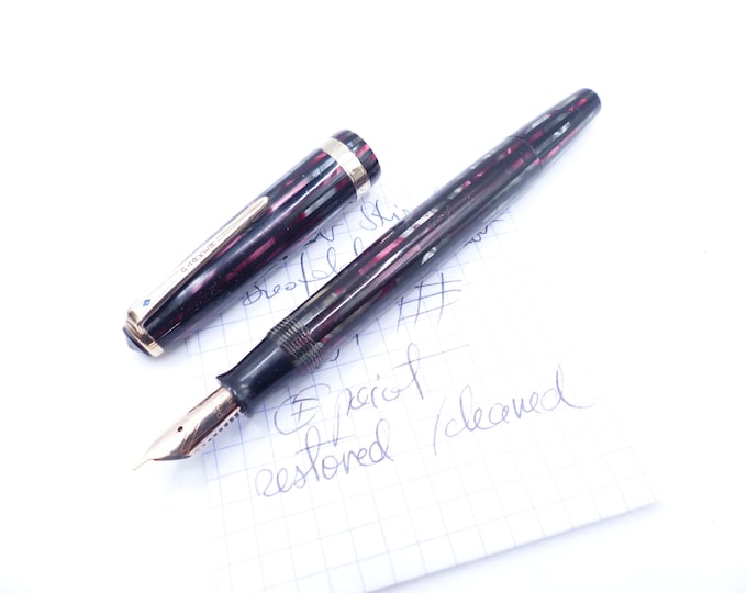 Rusty Red Parker Striped Duofold Senior Fountain Pen Restored - Etsy
