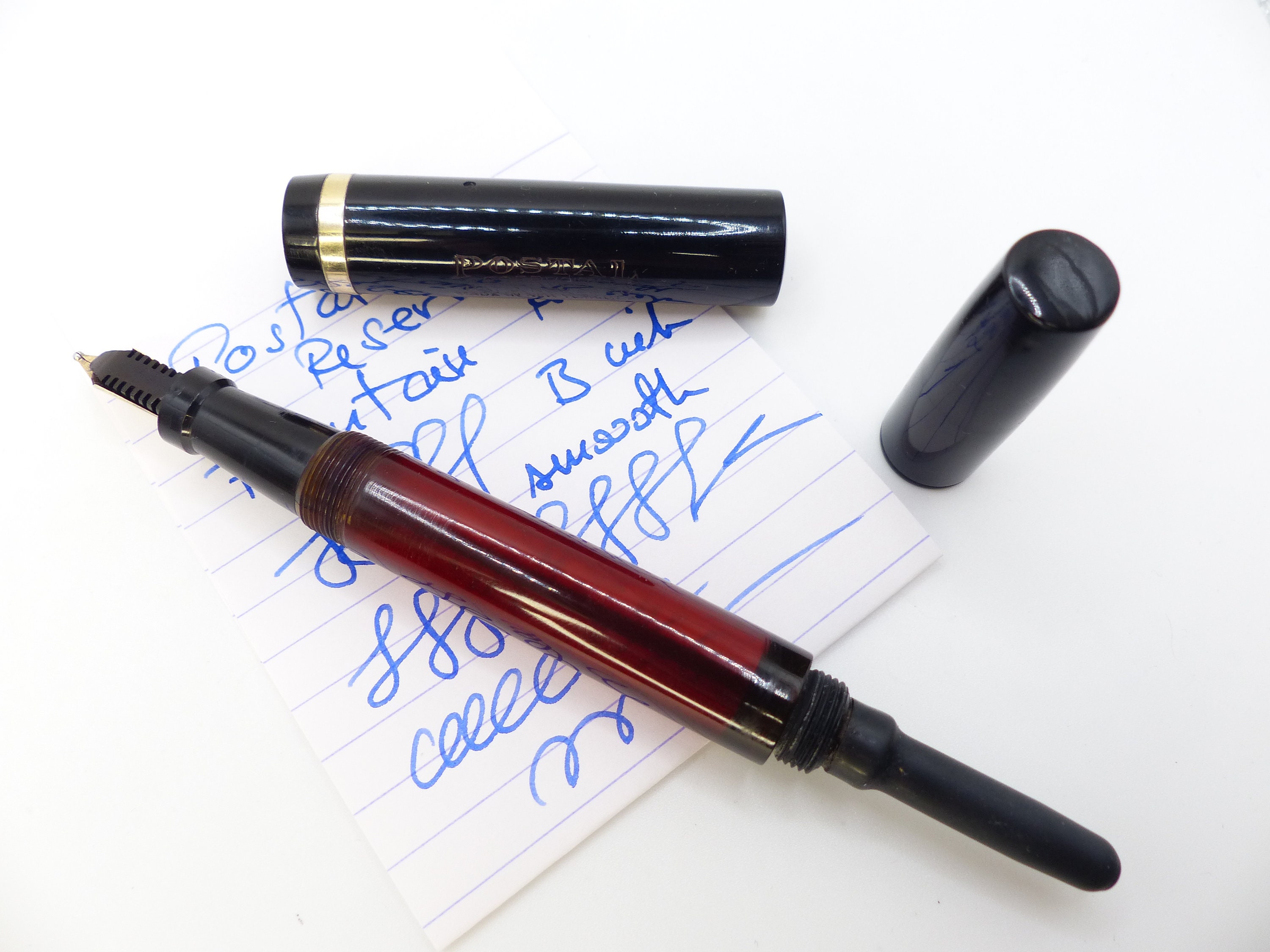 Black Postal Reservoir Fountain Pen Restored - Etsy