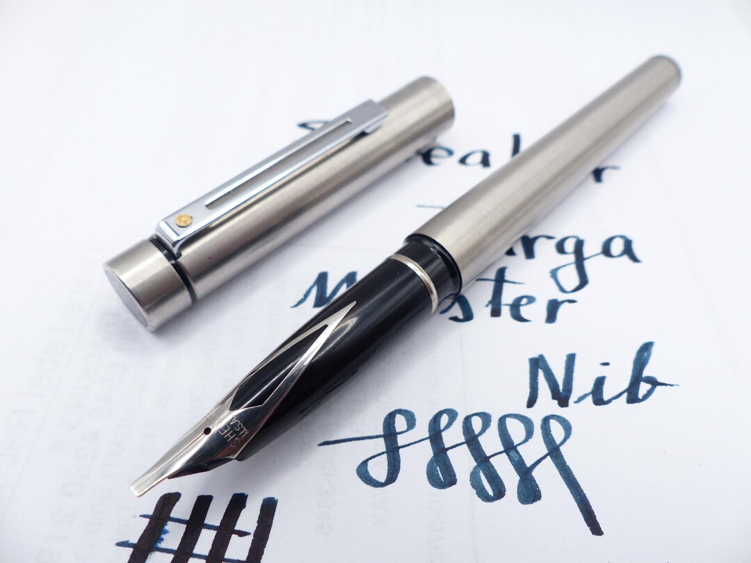 Sheaffer Targa Fountain Pen Stub Nib Restored - Etsy