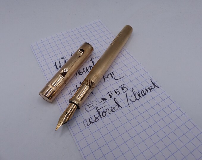 Wahl Fountain Pen All Metal Overlay Flex No. 4 Nib Restored - Etsy
