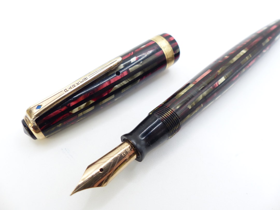 Rusty Red Parker Striped Duofold Senior Fountain Pen Restored - Etsy