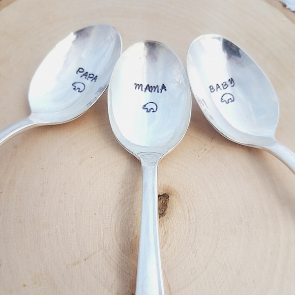 Bear and Spoon Set - Etsy