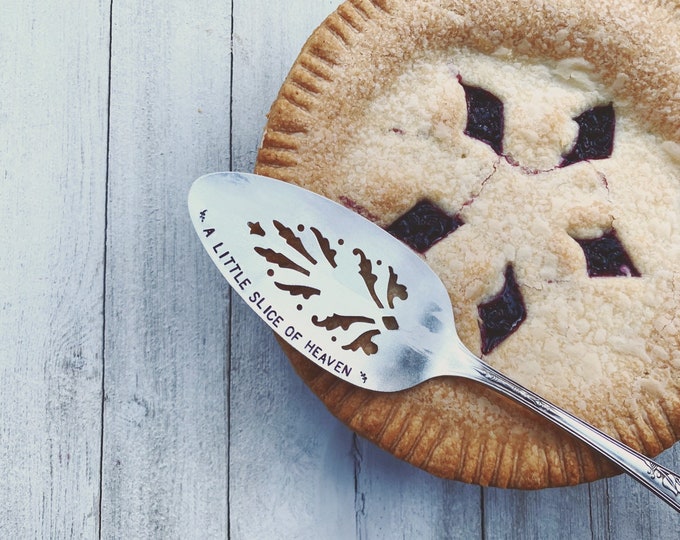 Stamped Silverplate Pie Server Holiday Servingware Cake Server - Etsy