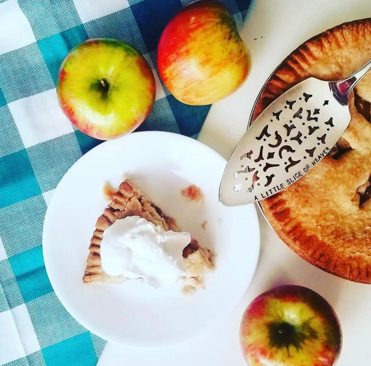 Stamped Silverplate Pie Server Holiday Servingware Cake Server Slice of ...