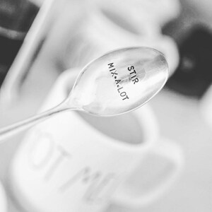 Stamped Spoon Stir Mix A Lot Handmade Original Funny Sir Mix A Lot Baby ...