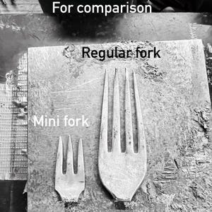 Mini Middle Finger Fork Keychain Upcycled Silverware Funny Gifts ...