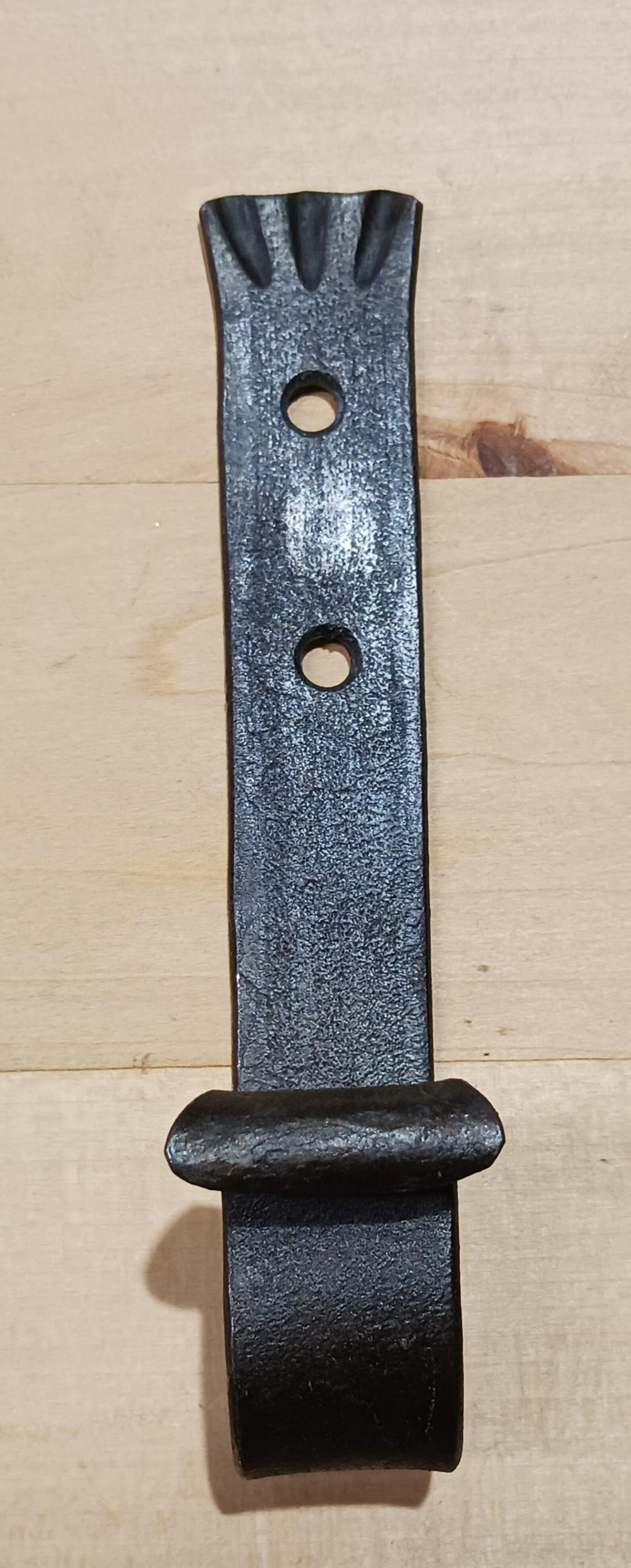 Hand Forged Flat Hook Set (set of 4) - Etsy