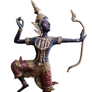 Vintage Thai / Hindu Prince Bronze Statue 10 - Etsy