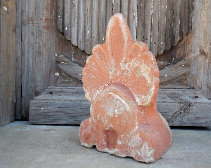 Architectural Salvage, Akrokeramo, Antique Greek Antefix, Handmade ...