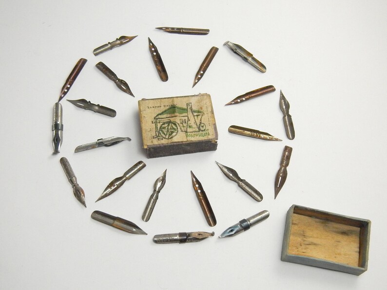 Nibs Pen Nibs Calligraphy Nibs Set Pen Nibs Collection Pen - Etsy
