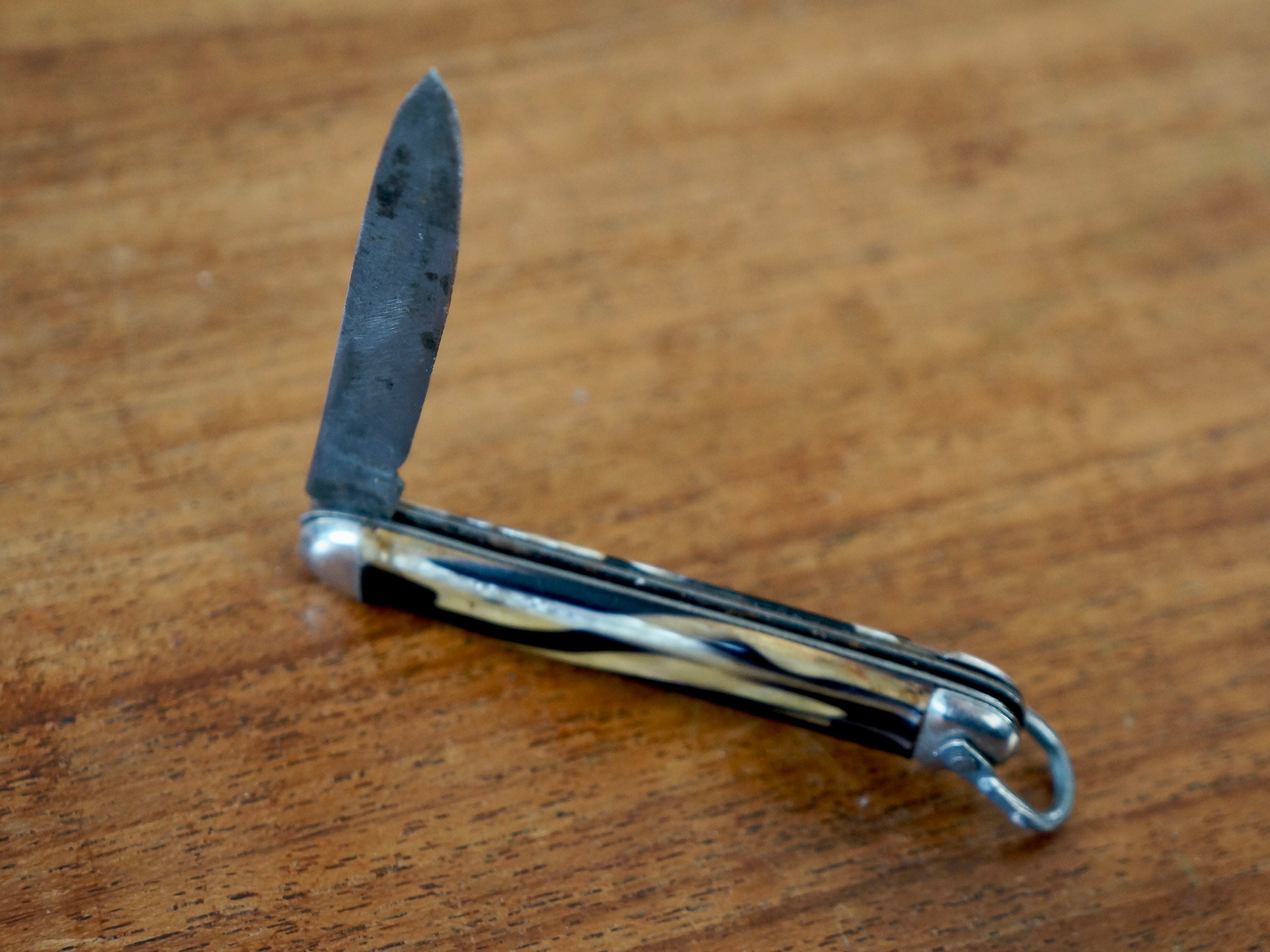 Vintage Pocket Knife Folding Knife Shell Decoration Handle | Etsy