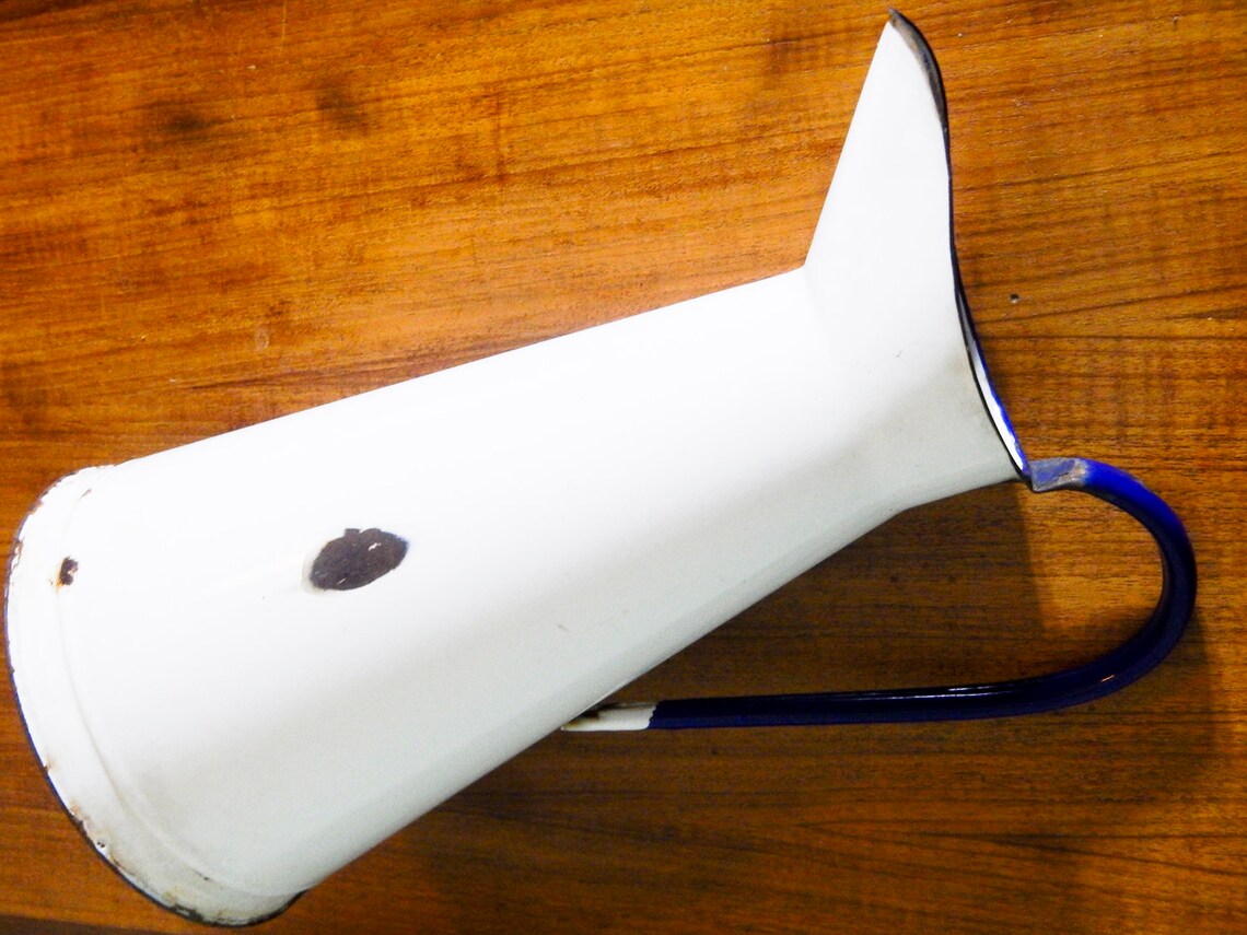 Extra Large Enamel Pitcher Home Decore Floor Vase Watering - Etsy