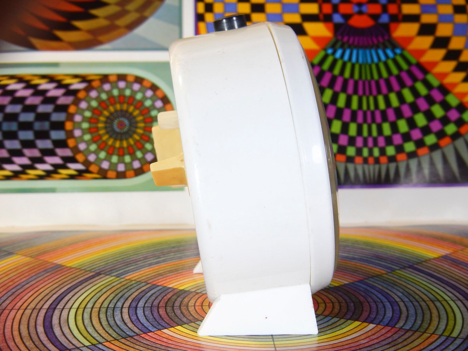 Retro White Desk Clock Vintage Alarm Clock Mechanical Clock | Etsy