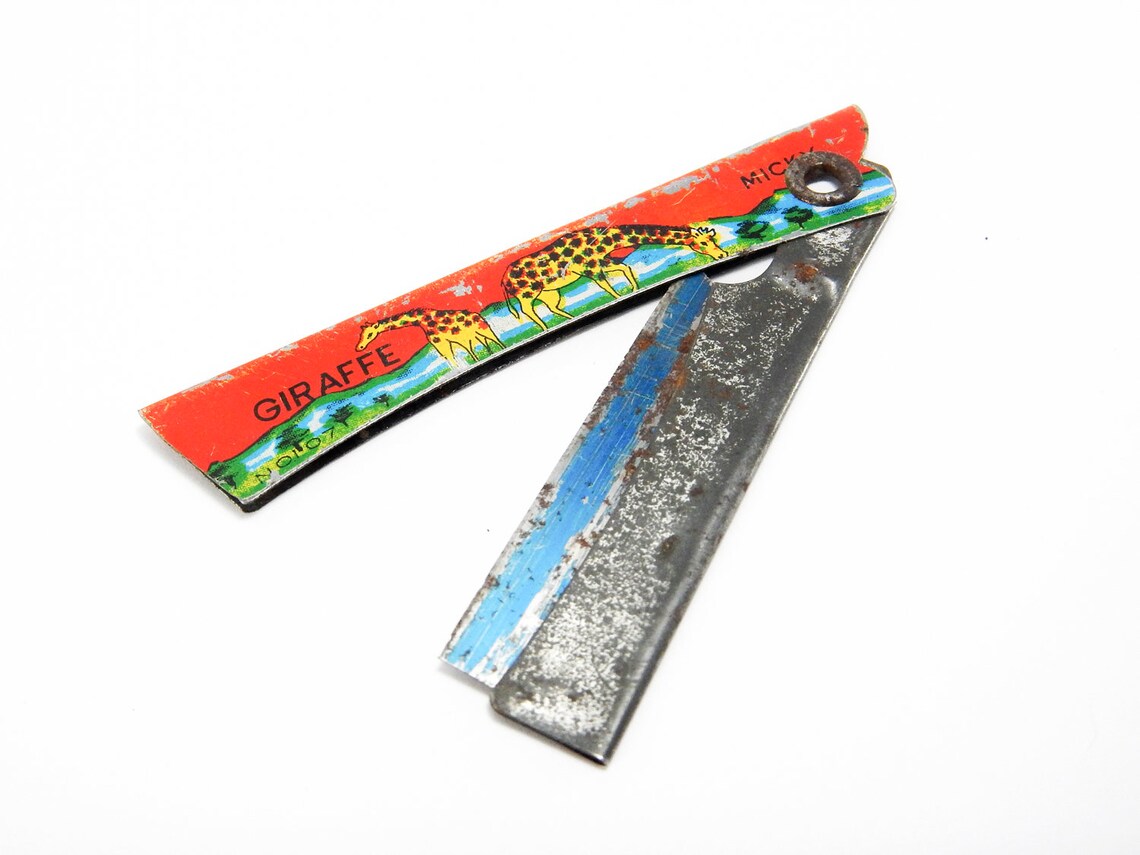 Vintage Folding Razor Blade Metal Razor Blade Collectable | Etsy