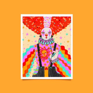 Sad Clown - Print - Etsy