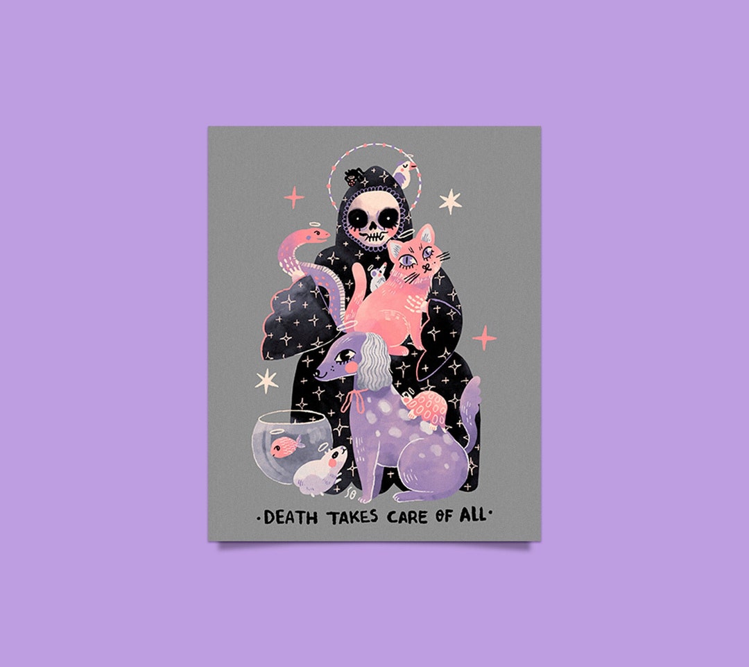 Caring Death - Print - Etsy