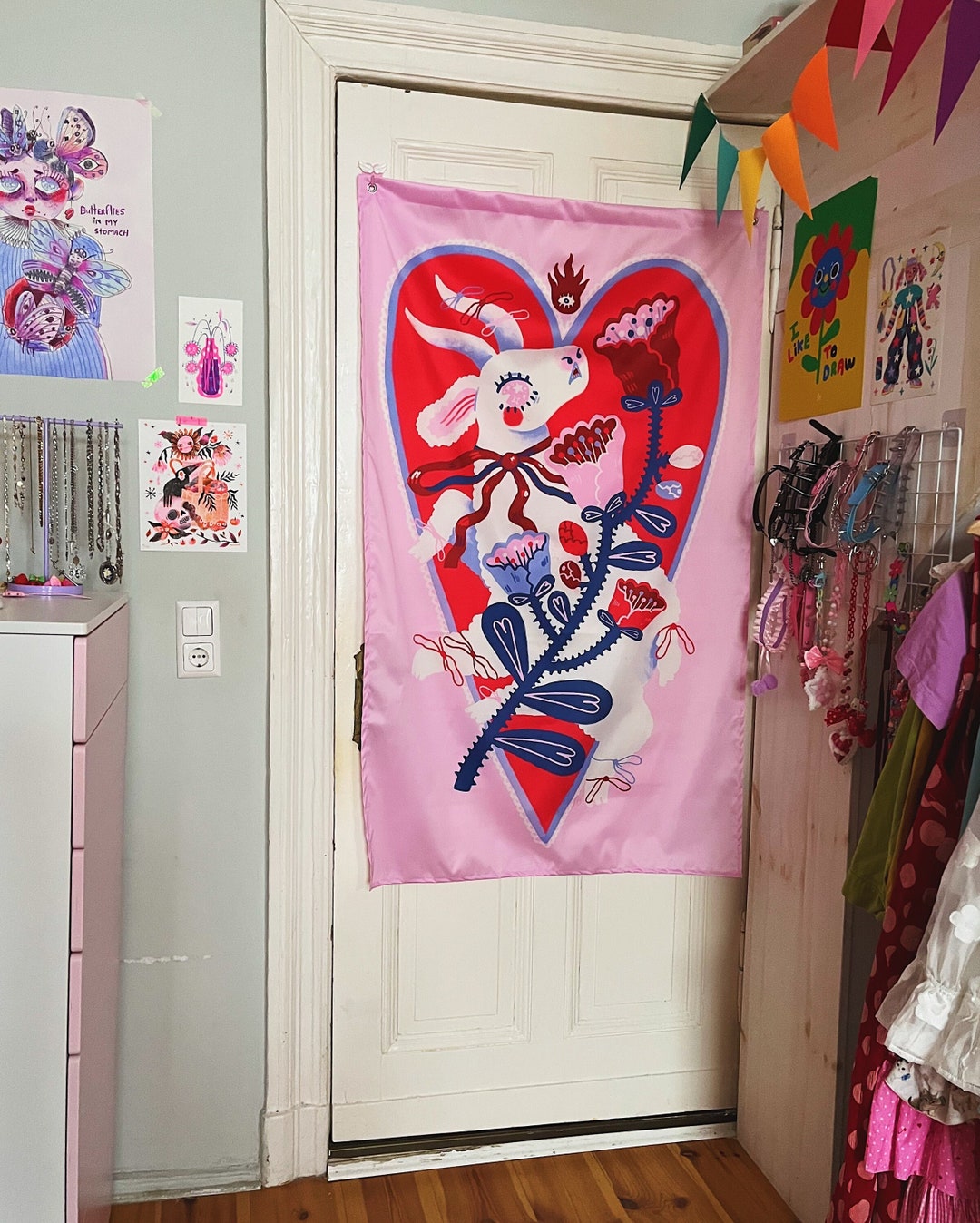 Goat in Love Flag - Etsy