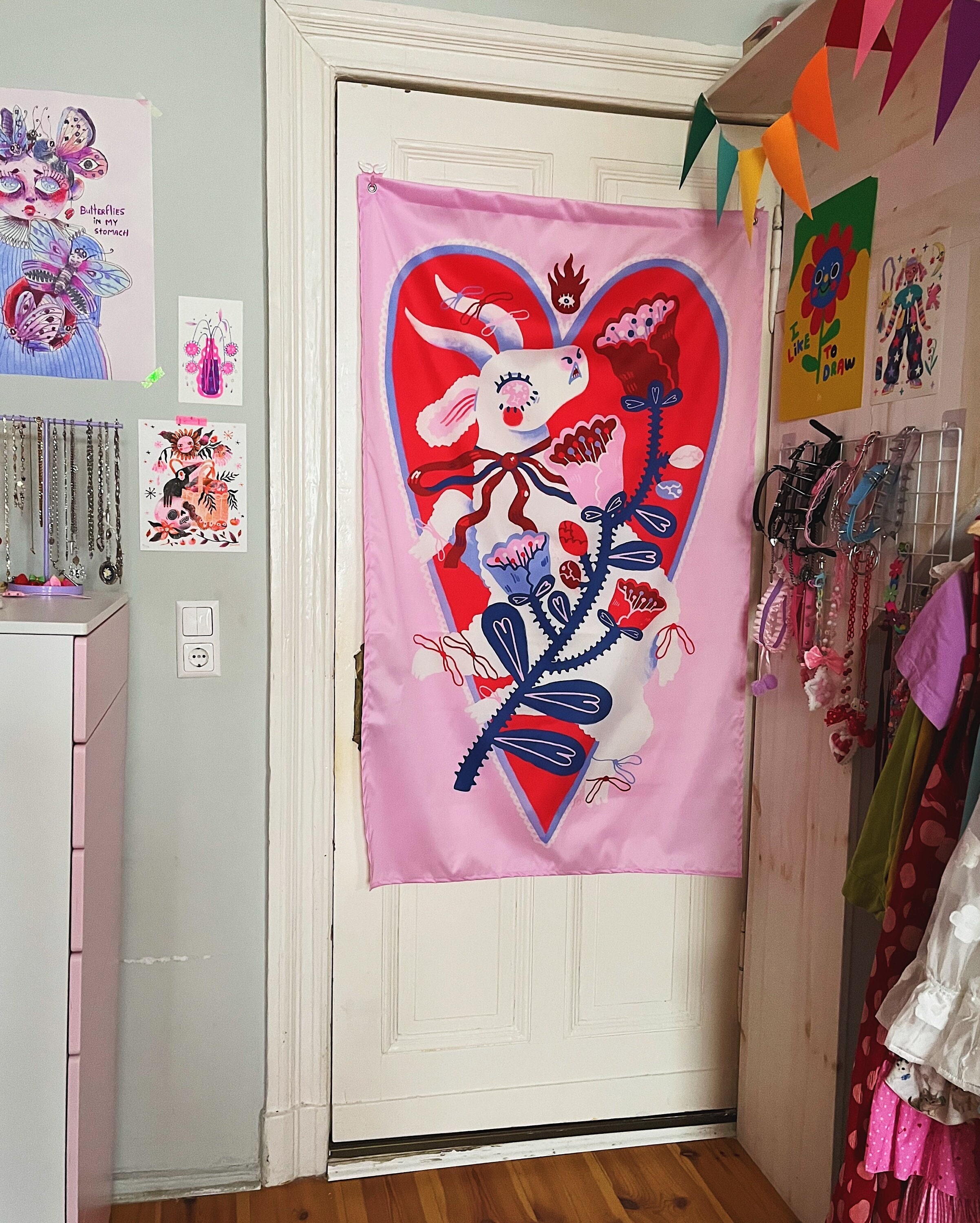 Goat in Love Flag - Etsy