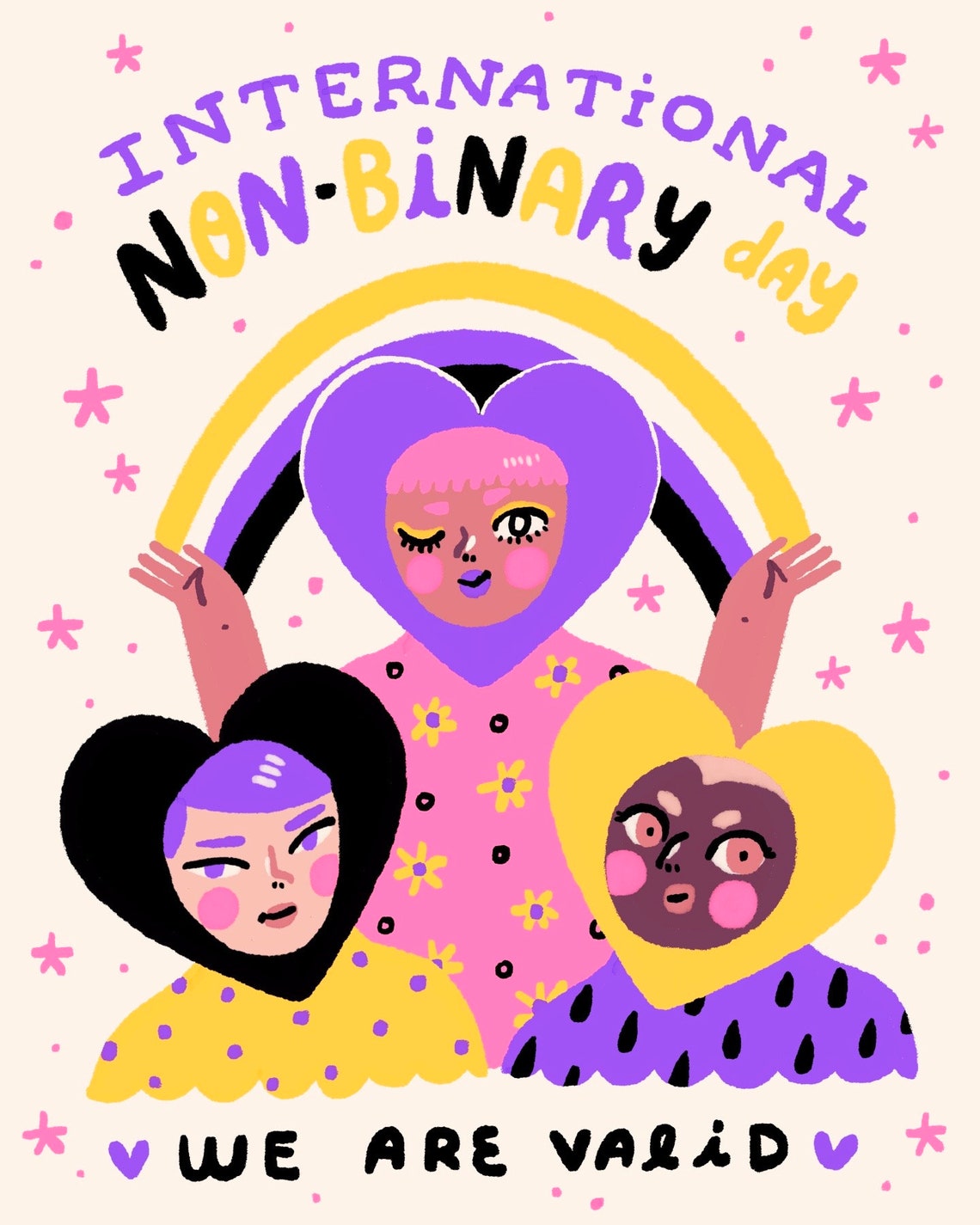 Non-binary Day Print | Etsy